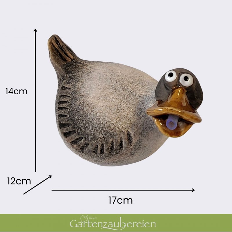 Wasserspiel Ente Duck aus Keramik inkl. Pumpe , betreibsfertig, 29,95