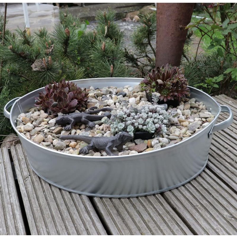 Große Zinkwanne 20l als Pflanzschale oder Deko, 22,95